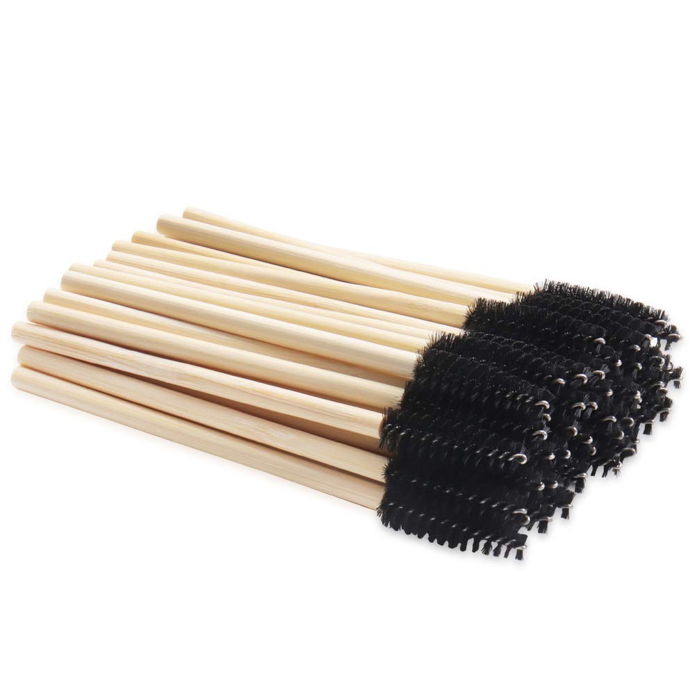 Bamboo Disposable Mascara Wand Eco lash supplies spoolie mascara brush ...